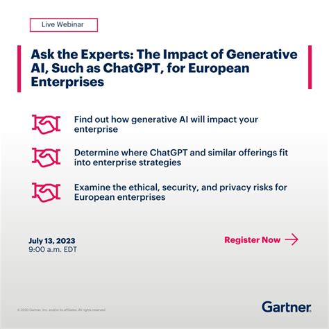 Gartner For It On Linkedin Webinar Gartnerit Generativeai Ai