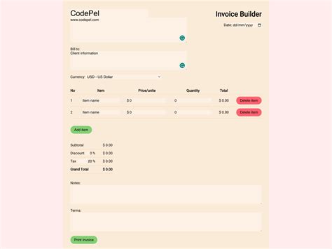 This Vue Js Invoice Generator App Allows You To Create And Manage