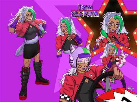 Roxy Wolf Gijinka Character Sheet By Valentingaio On Deviantart