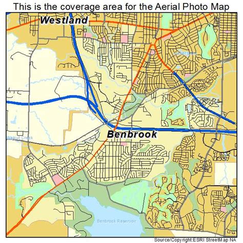Aerial Photography Map Of Benbrook Tx Texas
