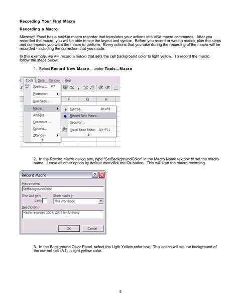 Hướng Dẫn Cách Vba Set Background Color Trong Excel Word Và Powerpoint