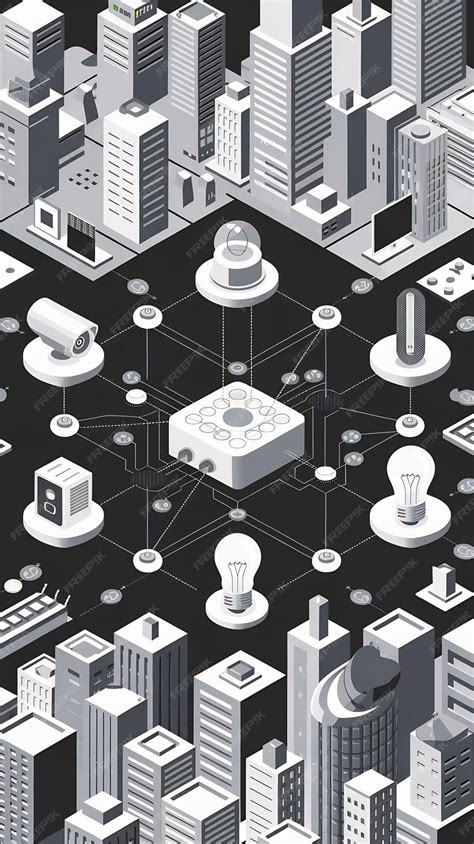 The Interconnected World Of Iot Visualizing A Network Of Nodes Devices