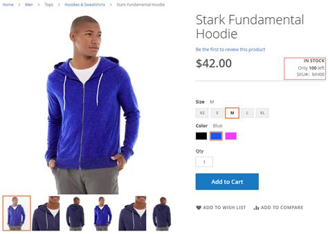 V245 P1 Stock Only X Left Not Showing On Product Page · Issue