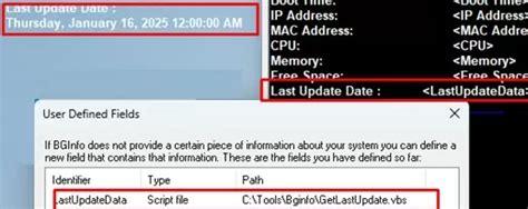 display system info on desktop with bginfo windows os hub