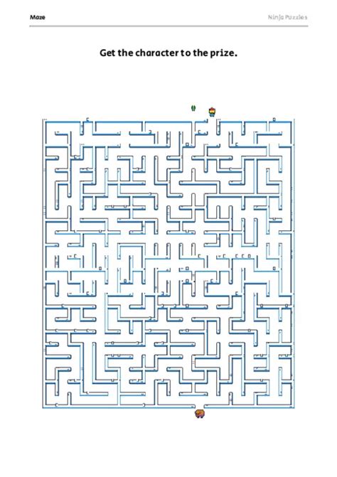 Medium Maze 14 Free Printable Pdf Puzzle