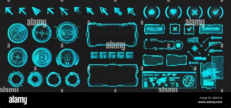 Futuristic User Interface HUD For UI UX Web Stock Vector Image Art Alamy