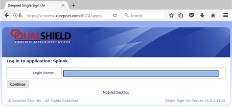 Test Authentication Splunk Dualshield Mfa Platform Deepnet Security Technical Guides