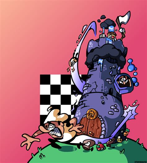 She Pizza Headed My Peppino Pizza Tower By Thefulvousfox On Newgrounds