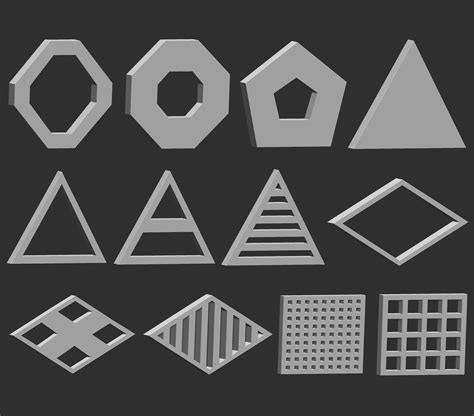 100 Low Poly Primitive Geometric Flippednormals