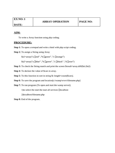 Php Mannual Final Pdf Php Parameter Computer Programming