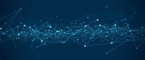 글로벌 네트워크 연결 점과 선을 연결하는 추상적인 기하학적 배경 디지털 기술 및 통신 개념 배너 표지판에 대한 스톡 벡터 아트