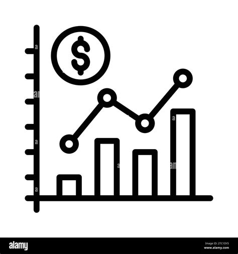 Bar Chart And Dollar Coin Representing The Analysis And Interpretation Of Financial Data