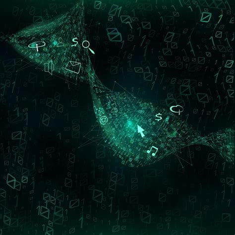 Abstract Data Stream Vector Illustration 7740723 Vector Art At Vecteezy