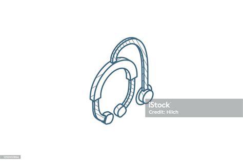 전화 내시경 등대 아이콘 3d 라인 아트 기술 드로잉 편집 가능한 스트로크 벡터 3차원 형태에 대한 스톡 벡터 아트 및 기타 이미지 3차원 형태 건강 진단 건강관리와