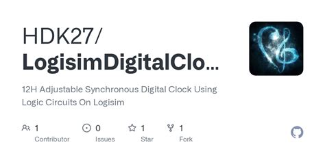 GitHub HDK27 LogisimDigitalClock 12H Adjustable Synchronous Digital Clock Using Logic