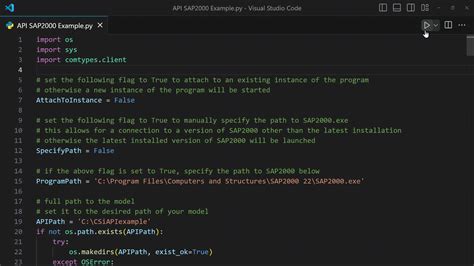 Viktorai How To Use Python To Automate Sap2000