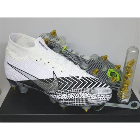 Jual Sepatu Bola Mercurial Superfly 7 Elite MDS White Black SG Pull