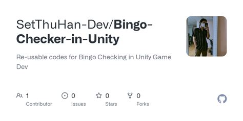 Github Setthuhan Devbingo Checker In Unity Re Usable Codes For