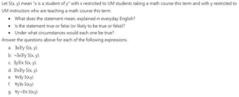 Solved Let 5 X Y Mean X Is A Babe Of Y With X Chegg Com