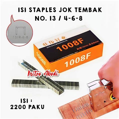 Jual Refill Isi Ulang Metal Streples Staples Gun Tembak No 13 4 6