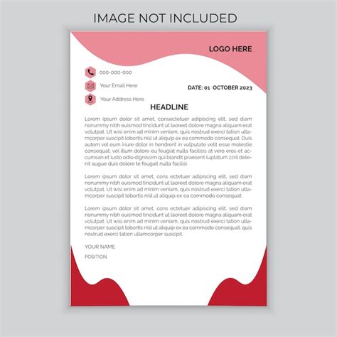 편지지 디자인 템플릿 현대 비즈니스 프리미엄 벡터