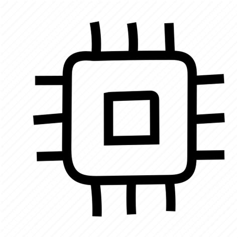Chip Microchip Microprocessor Processor Technology Icon Download