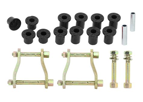 Rear Leaf Spring Bushing And Greaseable Shacklepin Kit To Suit