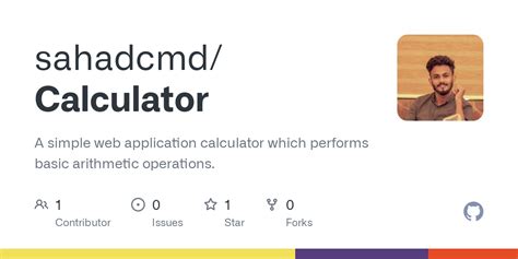 Github Sahadcmdcalculator A Simple Web Application Calculator Which