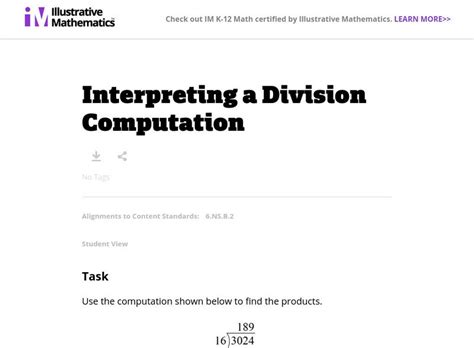 illustrative mathematics 6 ns interpreting a division computation