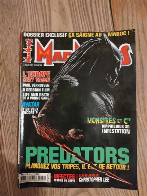 Mad Movies Nº230 Prédators Infectés Christopher Lee Horreur