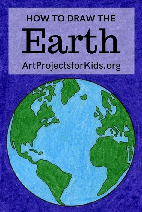 Easy How To Draw The Earth Tutorial And Earth Coloring Page Artofit