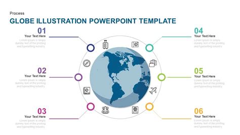 Globe Illustration Powerpoint Template And Keynote Slide