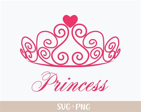 Princess Svg Tiara Svg Crown Svg Princess Tiarra Svg Cut Etsy