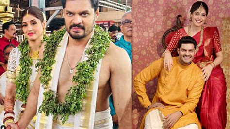 Sudev Nair Ties The Knot With Model Amardeep Kaur At Guruvayoor