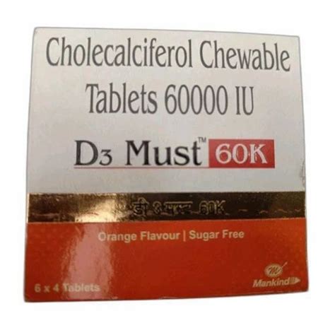 D3 Must Cholecalciferol Chewable Tablets At ₹ 78 07 Strip Vitamin D3 Tablets And Capsules In