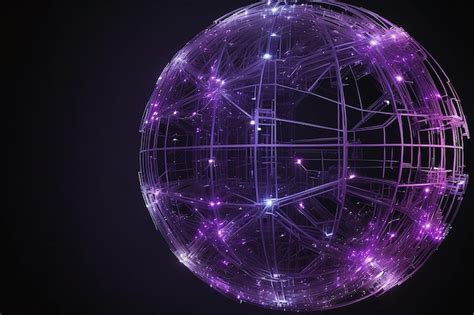 premium photo lines sphere