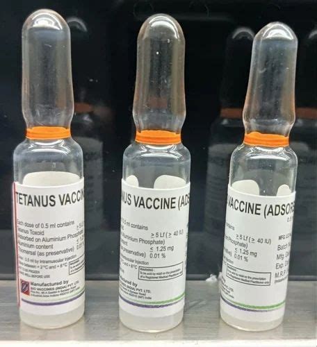 Tetanus Vaccine 5 Ml At ₹ 11 Piece In Nagpur Id 2852107414148