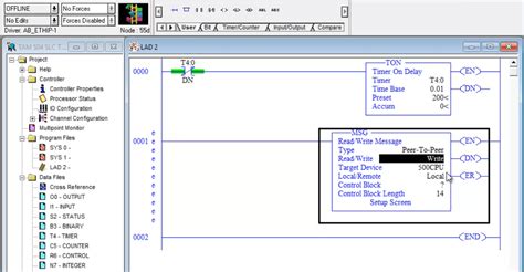 Message Msg Slc 505 Writing Data Over Ethernet To A Micrologix 1400 The Automation Blog