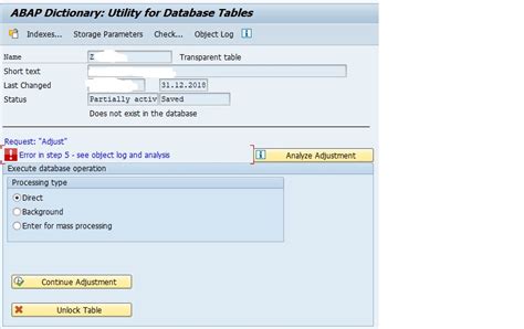 Table Z Does Not Exist In The Database SAP Community