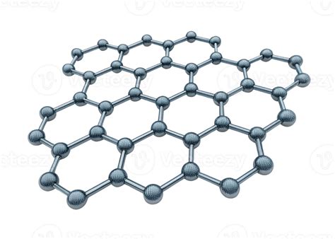 Graphene Structure With Interconnected Hexagonal Lattice And Atoms 58678302 Png