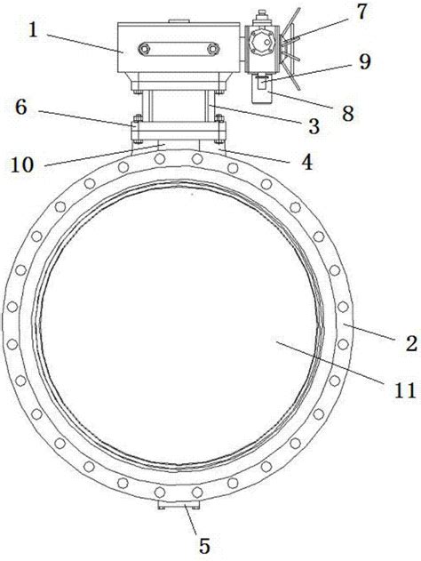 带引出管的三偏心旋球蝶阀的制作方法