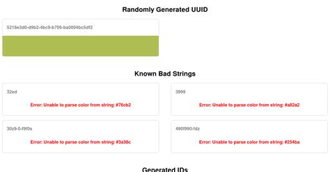 Create Color Value Test Codesandbox