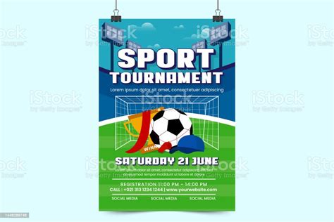 축구 토너먼트 스포츠 이벤트 포스터 또는 전단지 디자인 템플릿 간단하고 우아한 디자인 금색에 대한 스톡 벡터 아트 및 기타 이미지 금색 티켓 Championship