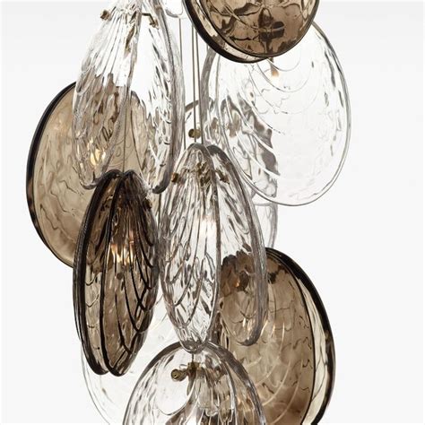 Organic Crystal Glass Shell Pendant 12lt Cluster Mussels Crystal