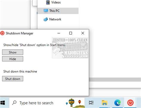 Download Shutdown Manager Majorgeeks