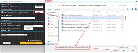 Making Multi Project Charts For Planisware Enterprise For Version 72 Onepager Documentation