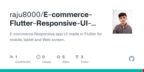 E Commerce Flutter Responsive UI Mobile Tablet Web Lib App Store App
