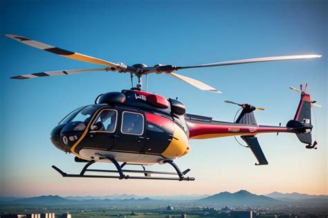 Premium Ai Image Military Helicopter Hover War Weapon Rescue Helicopter Civil Aircraft