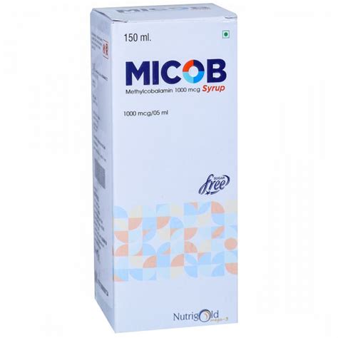 Buy Micob Sugar Free Syrup 150 Ml Online At The Best Price Sastasundar