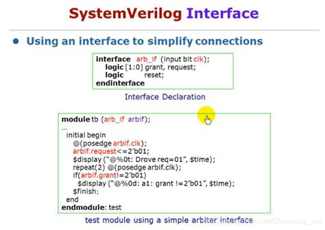 Systemverilog语言（2） Systemverilog Interfacesystem Verilog 阻塞赋值